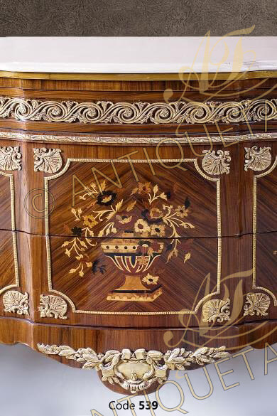 Roger Lacroix under the direction of Gilles Joubert Rococo Louis XV Commode